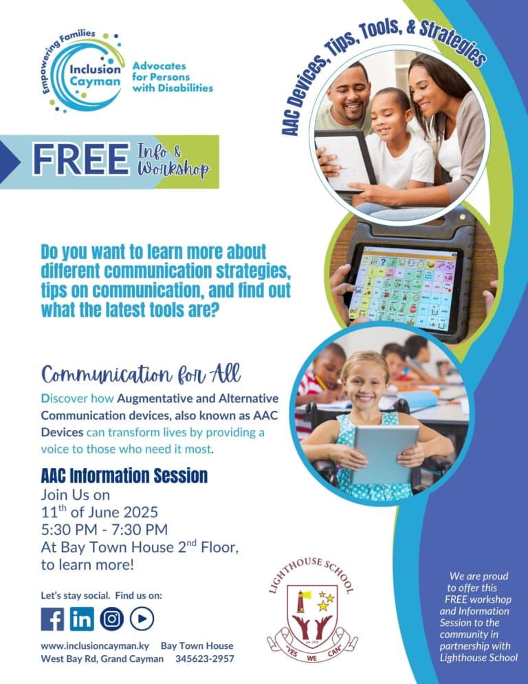 AAC information session and workshop, By Inclusion Cayman and ...